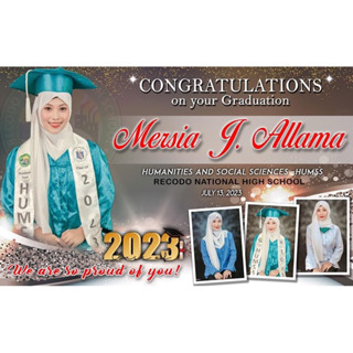 Personalized Graduation Banner Tarpaulin 2024 | Congrats Graduation ...