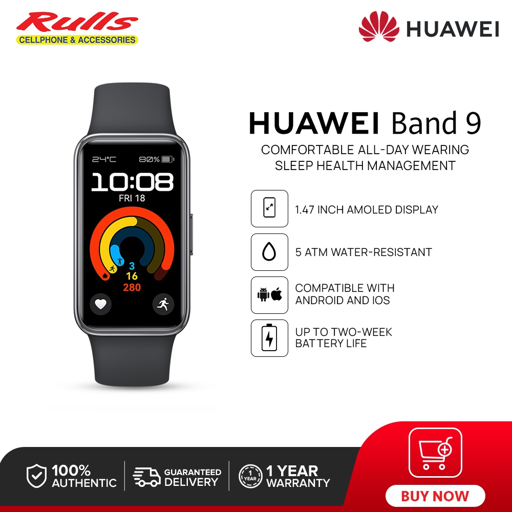 HUAWEI Band 9 Smartwatch | 1.47” AMOLED Display | 5 ATM Water-resistant ...