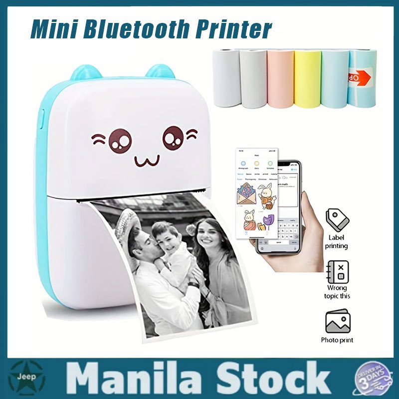 C9 Bluetooth Thermal Printer Inkless Mini Printer Photo Label Sticker ...