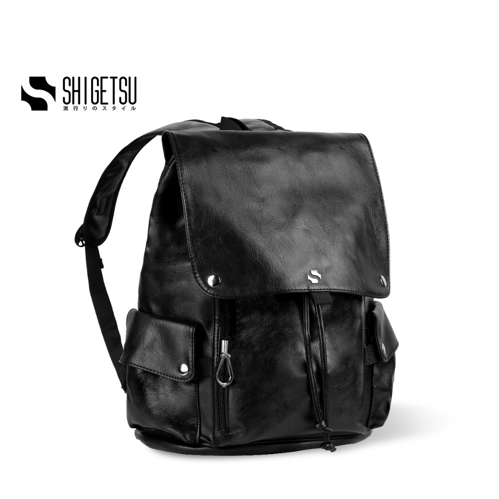Shigetsu Leather Backpack Collection for Men Bag for School | Shopee ...
