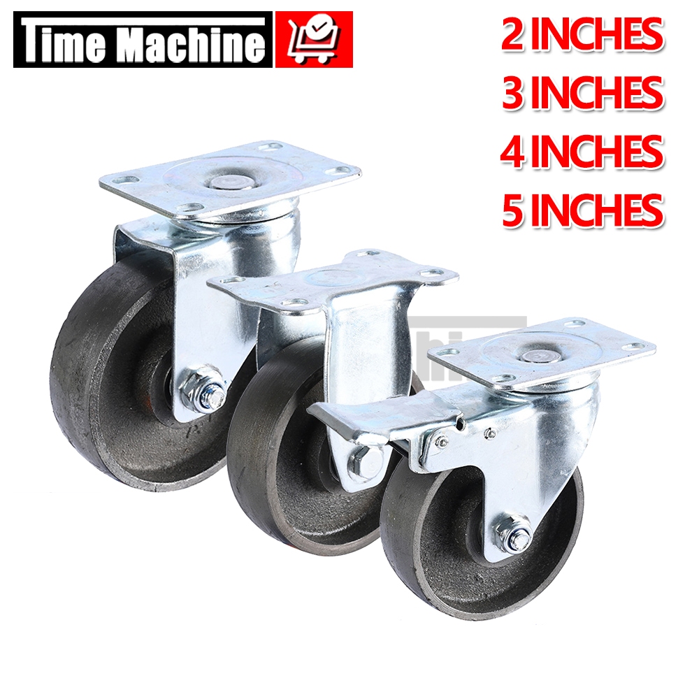 Heavy Duty Metal Caster Wheel Fixed / Swivel Trolley Wheels (With Lock ...