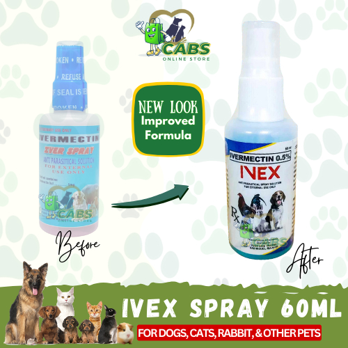 Ivex spray 60ml for dogs rabbits new look and improved formula | Shopee Philippines