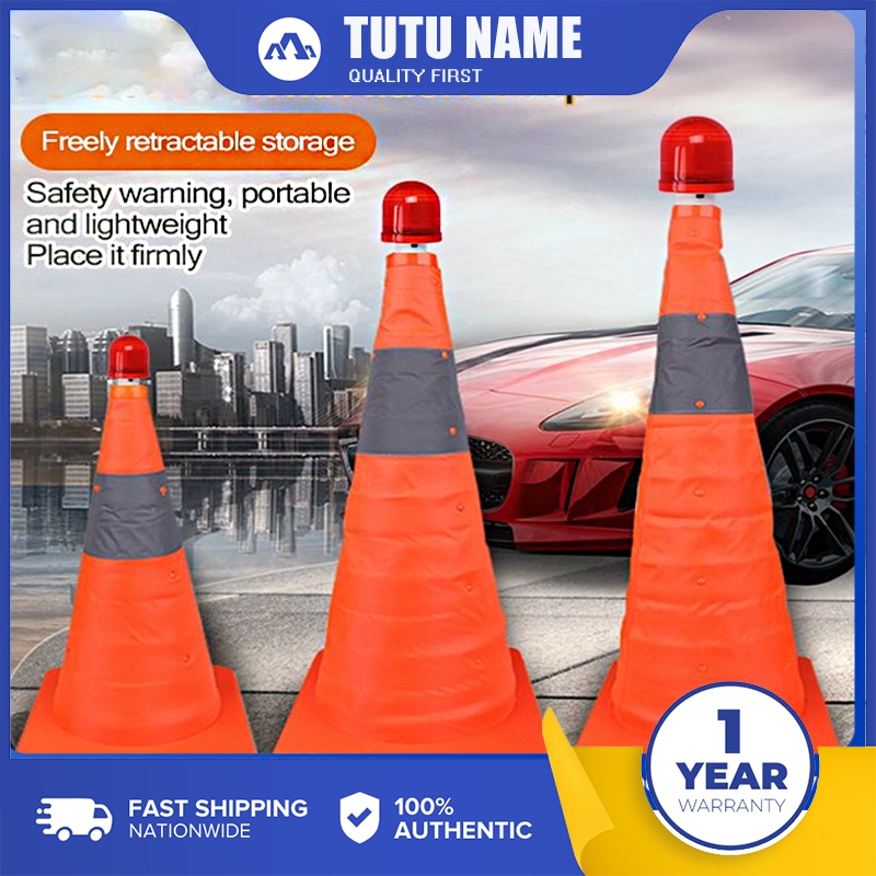 45cm Reflectorized Traffic Cone Barricades Warning-sign Road-Safety ...