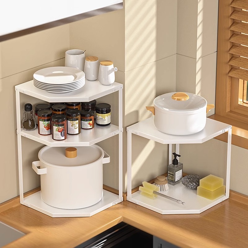 Corner Pot Storage Rack For Kitchen Organization Storage Pan/Pot Rack ...