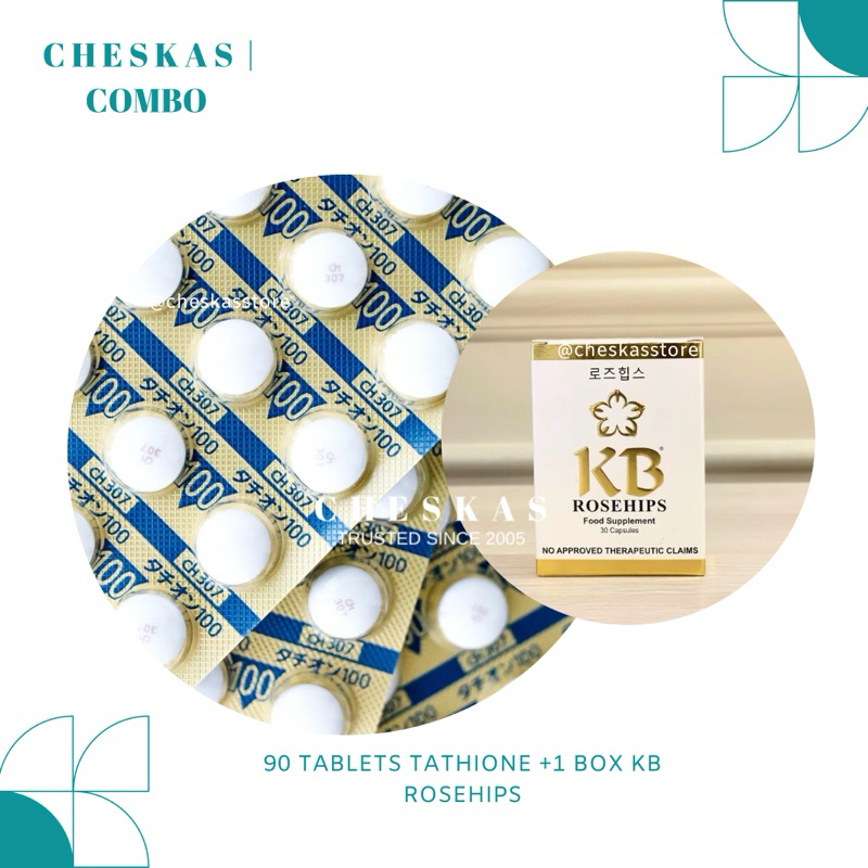 Tathion 307 - 90 tablets (30 days supply) + 1 box of KB Rosehips (vit c ...