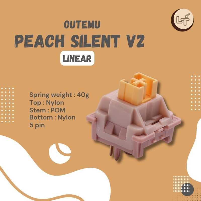 Outemu Peach Silent V2 switch (10 pcs per order) | Shopee Philippines
