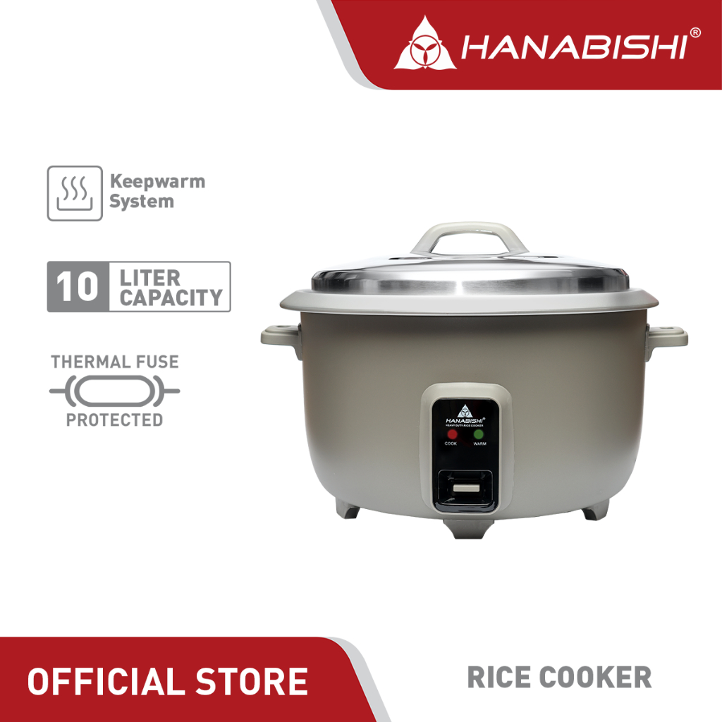 Hanabishi Heavy Duty Rice Cooker HHRC100HDRC | Shopee Philippines