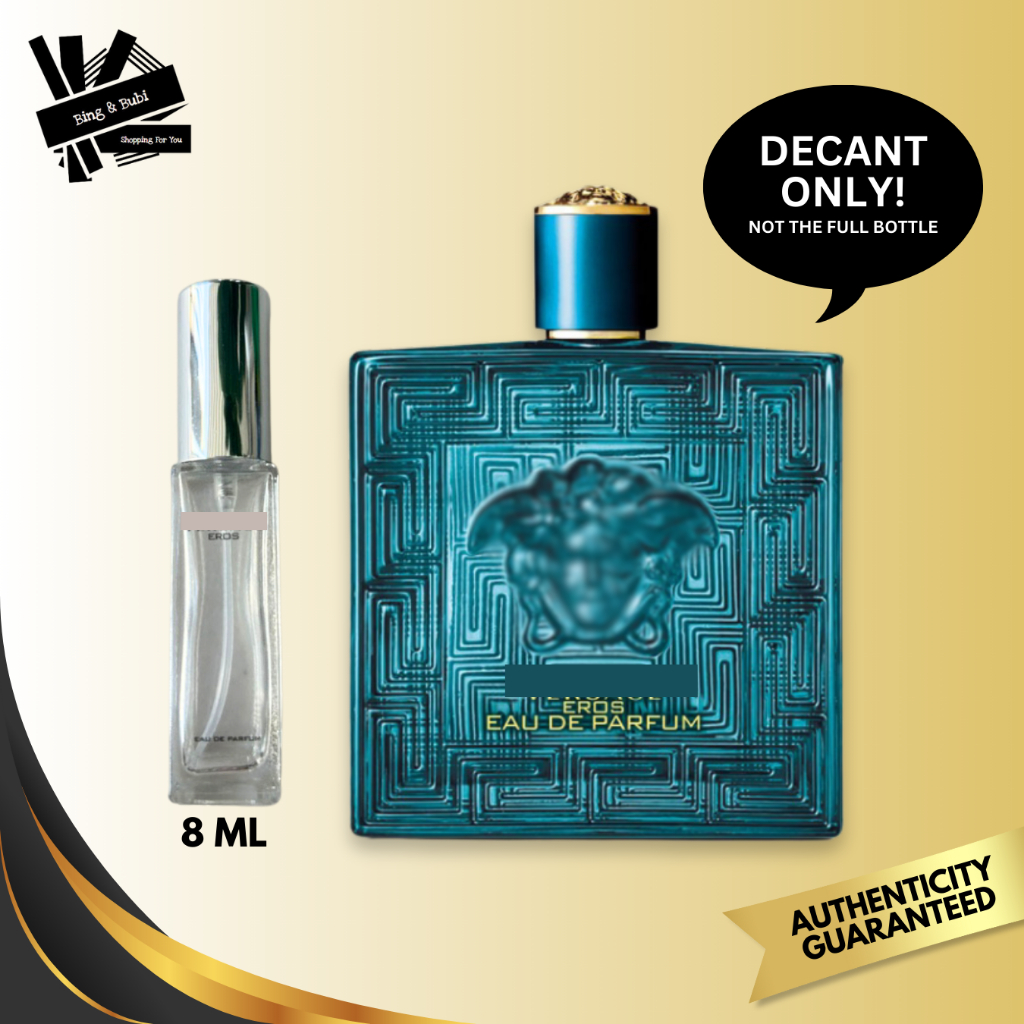 Versa ce Eros EDP or EDT 5, 8, 10 & 25 ml Decant / Vial | Shopee ...