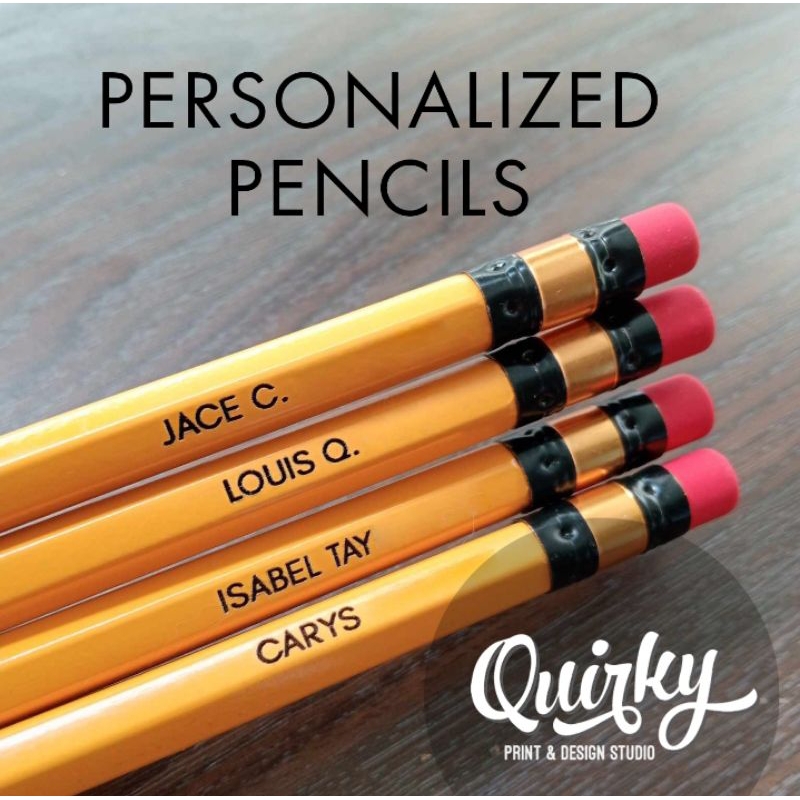 Laser Engraved Pencils (Personalized) | Shopee Philippines