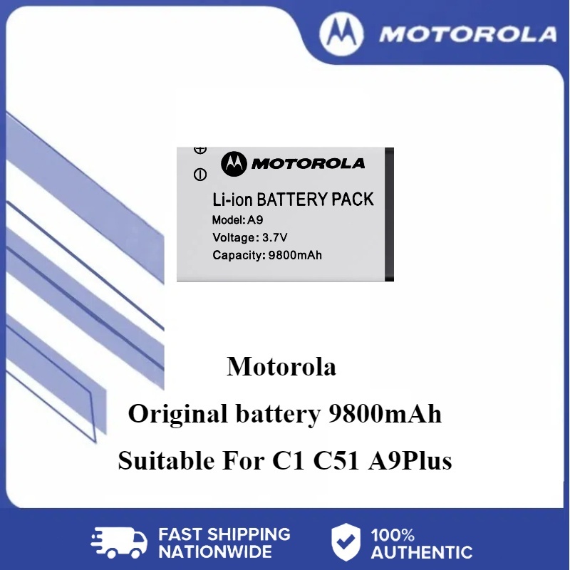 Motorola Original battery 9800mAh Suitable for C1 C51 A9 Plus | Shopee ...