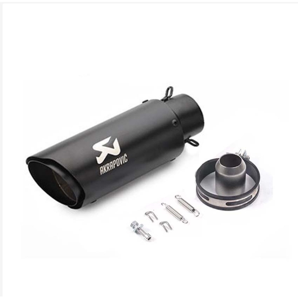 COD 38-51mm Akrapovic Slant Exhaust Pipe Premium Stainless Steel ...
