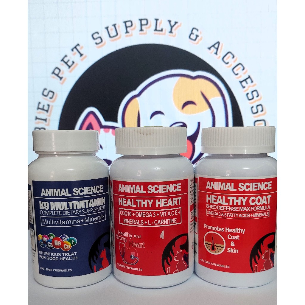 Animal Science(k9 multivitamins, healthy heat & coat, alergy ease ...