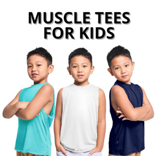 Set Of 6 Trending Muscle Tees For Kids UNISEX (Assorted Colors ...