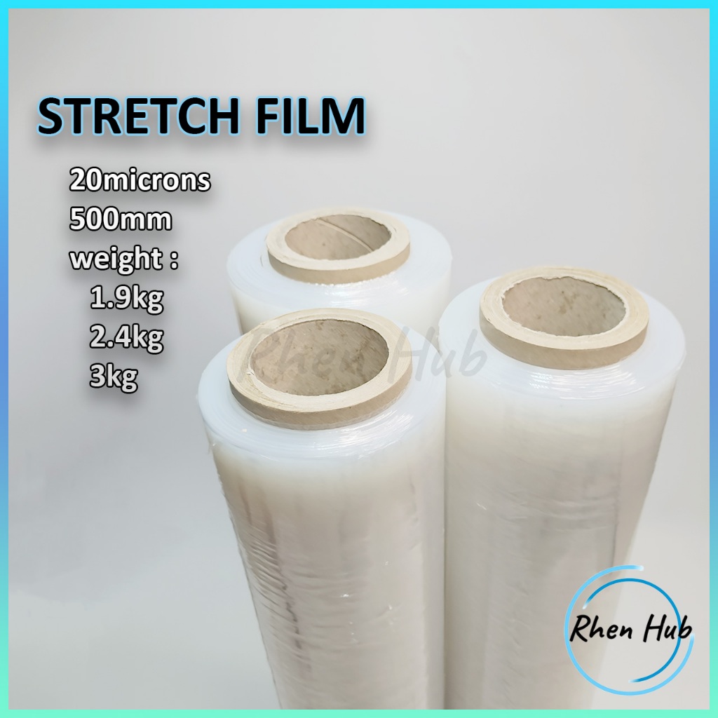 20mic 𝐒𝐓𝐑𝐄𝐓𝐂𝐇 𝐅𝐈𝐋𝐌 500mm 1.9kg/2.4kg/3kg - rhenhub | Shopee Philippines