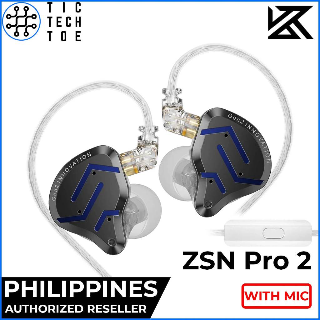 KZ ZSN Pro 2 Upgraded Hybrid Dual Audio Driver DD+BA Metal In-Ear ...