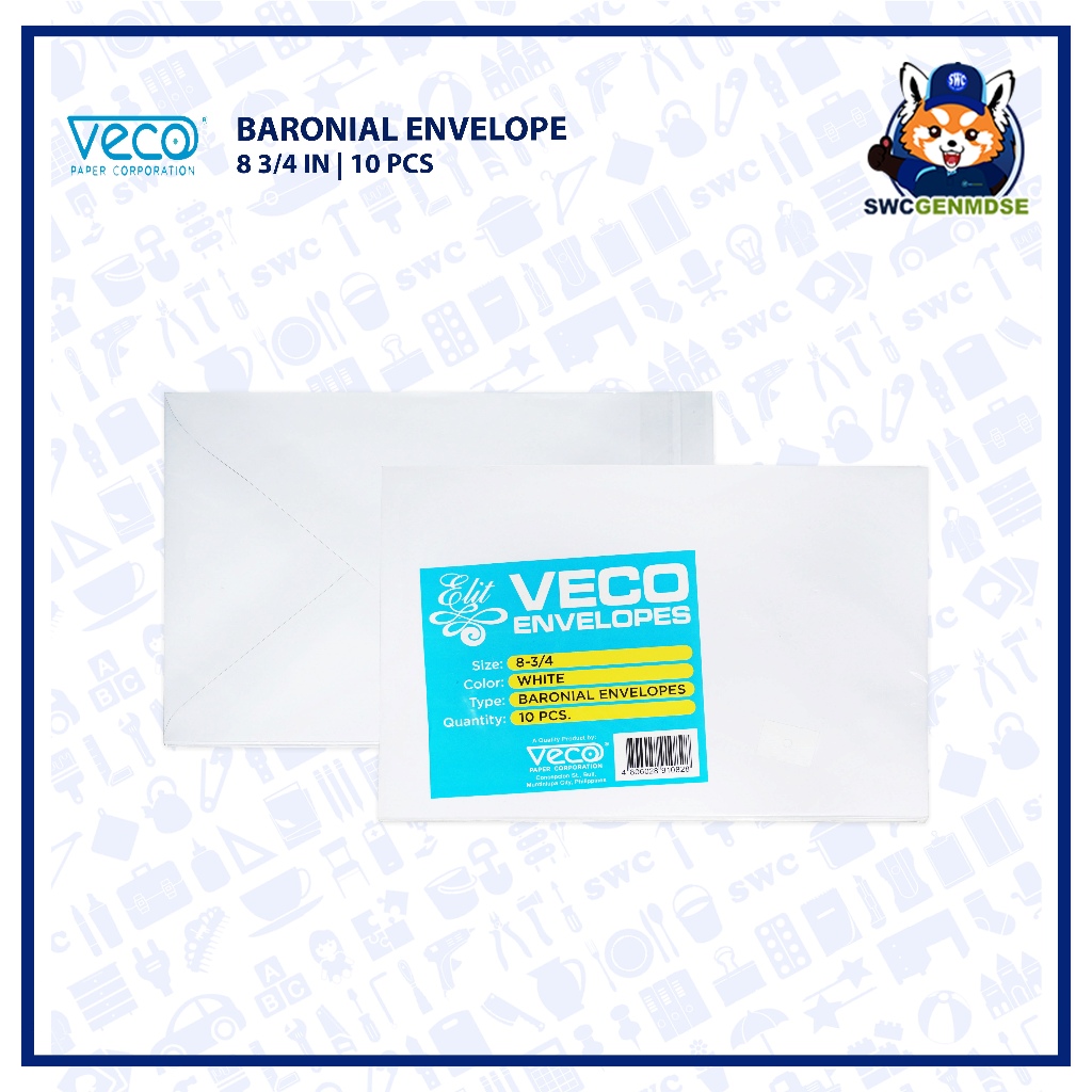 VECO Baronial Envelopes | 8 3/4 IN | 10 PCS | Shopee Philippines