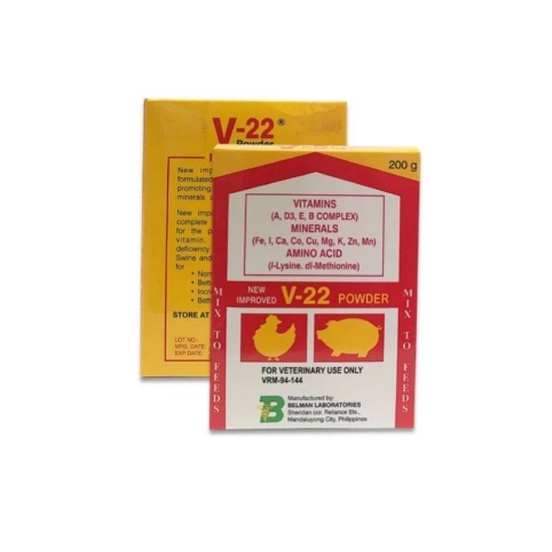 V22 POWDER 200g_feeds mix/vitamins, minerals &amino acids | Shopee ...