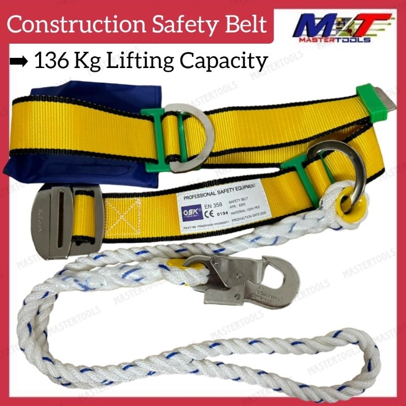 Osk Construction Safety Belt for 136 Kilogram | Shopee Philippines