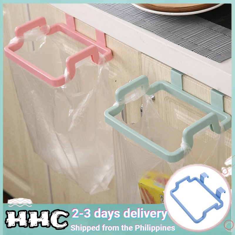Kitchen plastic hanging garbage bag rack hanging rag rack | Shopee ...