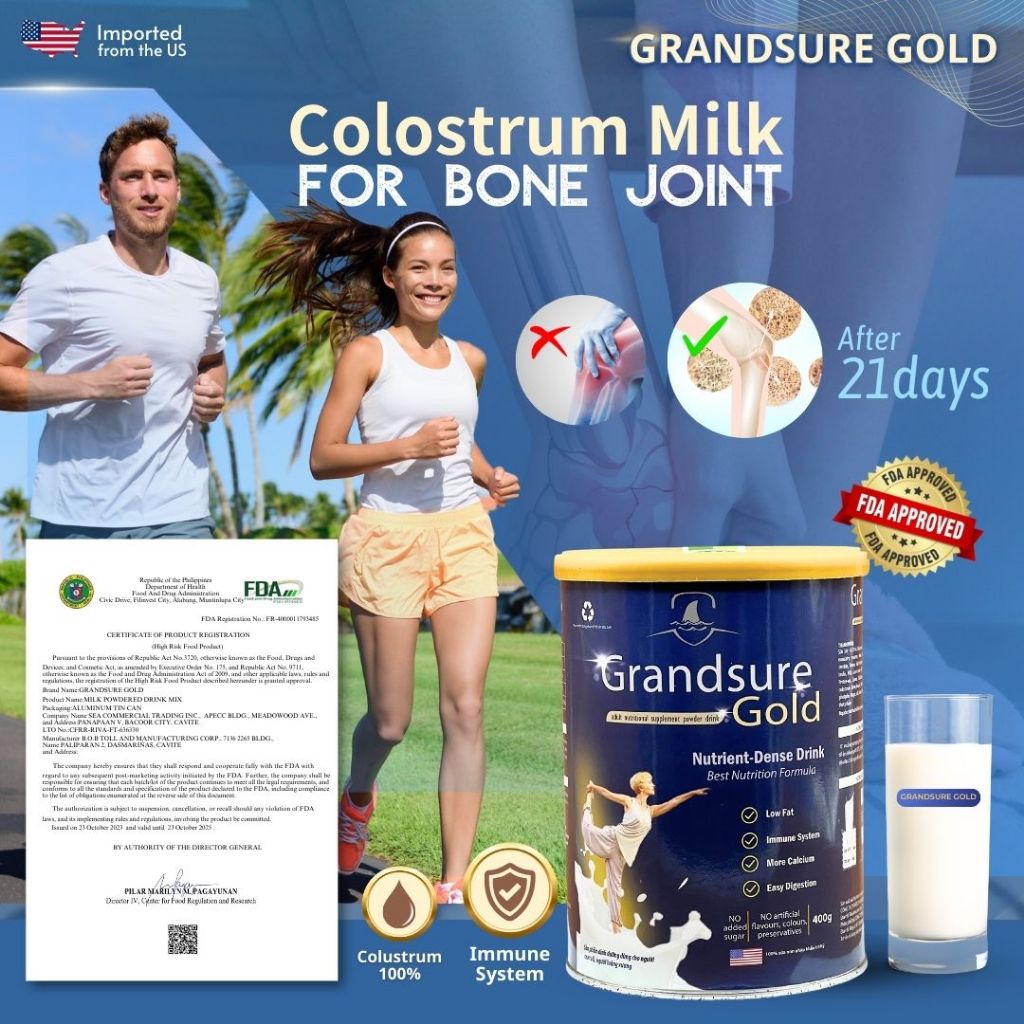 Grandsure Gold Colostrum Milk support for bone joint and milk for ...