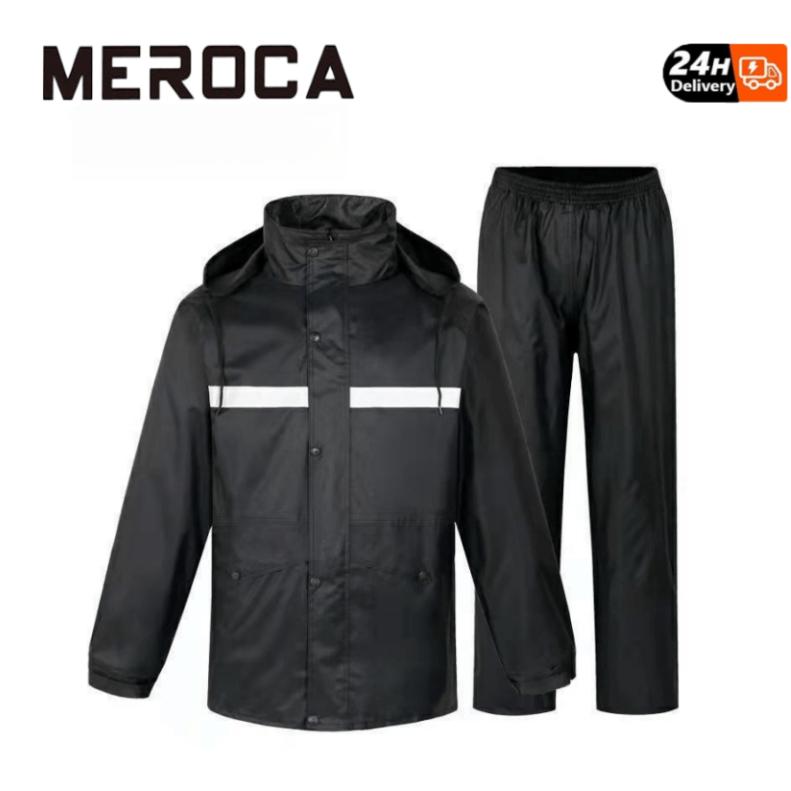 High-Quality Raincoat Set for Adults Men and Women Reusable Rainwear ...