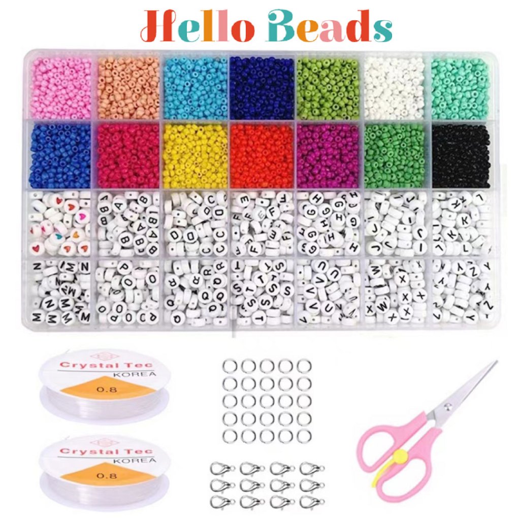5000Pcs DIY Beads Kit for Name Bracelets letter beads for bracelet ...