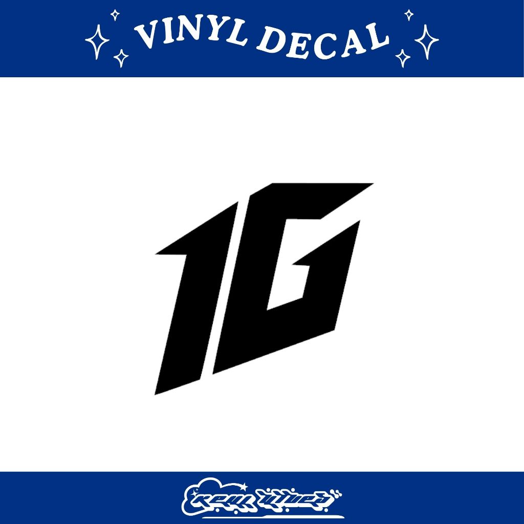 1 G logo vinyl decals brand laptop tumbler waterproof | Shopee Philippines