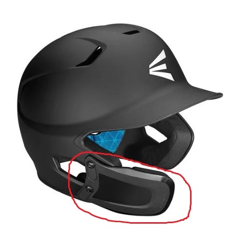 Easton Helmet Universal Jaw Guard for Baseball (Jaw Guard Only) (HELMET ...