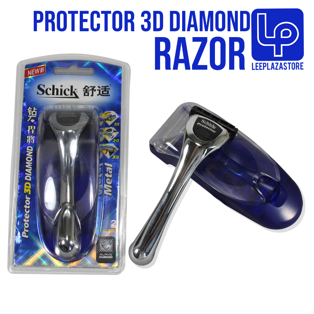 *Schick Protector 3D Diamond Shaver with 1 Extra Blade and Razor Stand ...