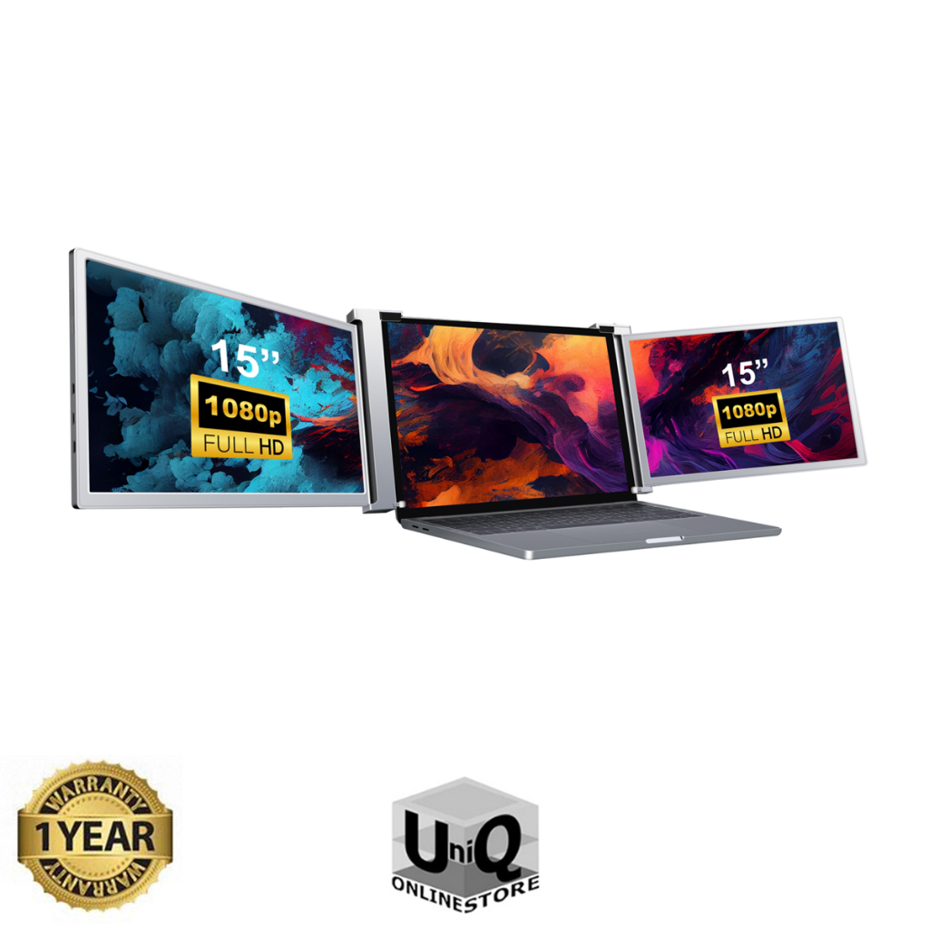 Idea S17 Portable Dual-Screen Monitor (laptop not included), 2x 15 ...