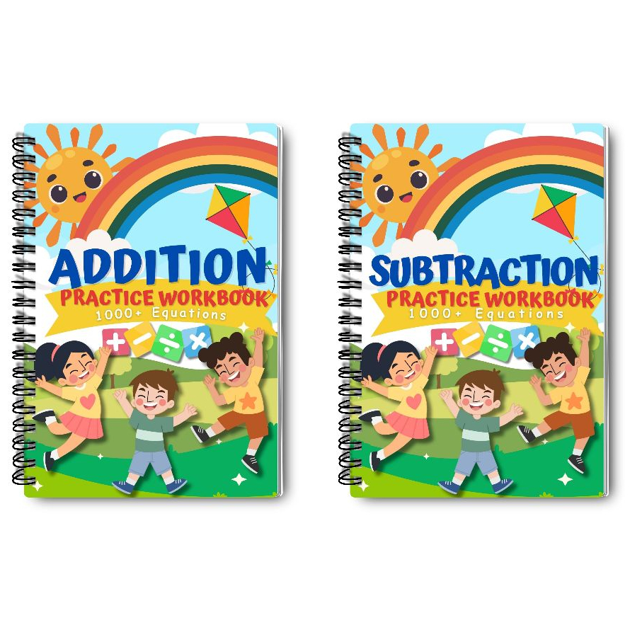 60pages Addition Subtraction Multiplication Division Math Practice ...