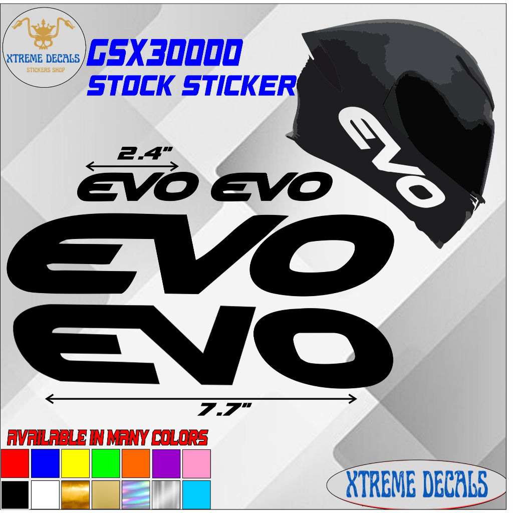 Evo sticker for gsx3000 machine cut waterproof | Shopee Philippines