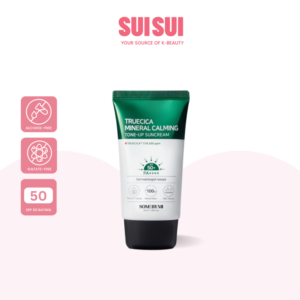 SOME BY MI Truecica Mineral Calming Tone-Up Suncream SPF 50 PA++++ 50ml ...