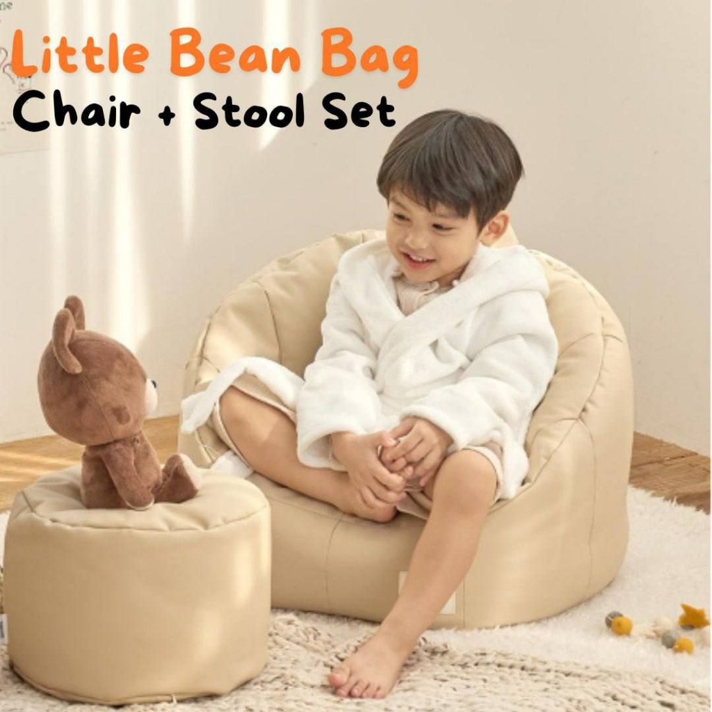 Little Bean Bag Chair + Stool Set | Shopee Philippines