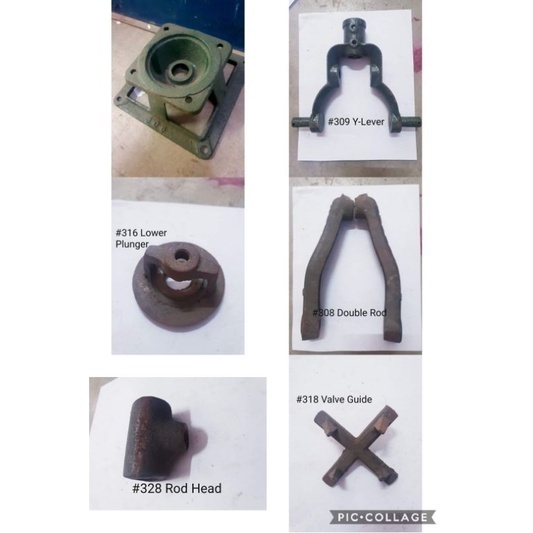 POSO PARTS Jetmatic Pump Suction Valve Double Rod Y lever Rod Head ...