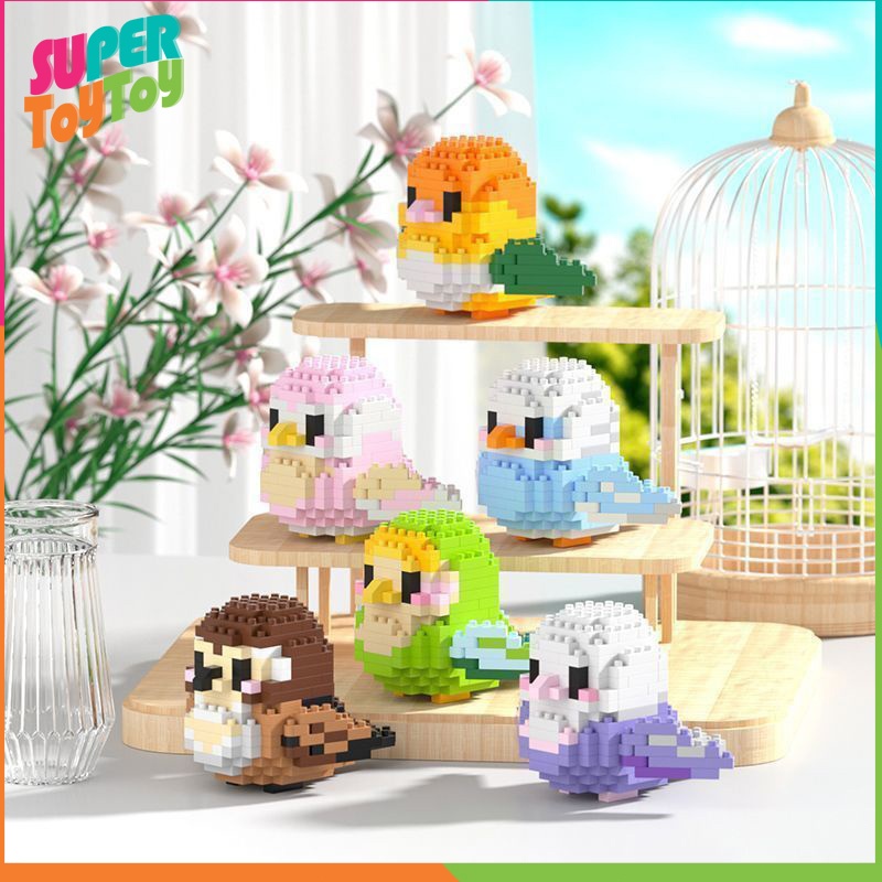 DIY Bird Mini Building Bricks Block Arrangement Block 3D Block Model ...