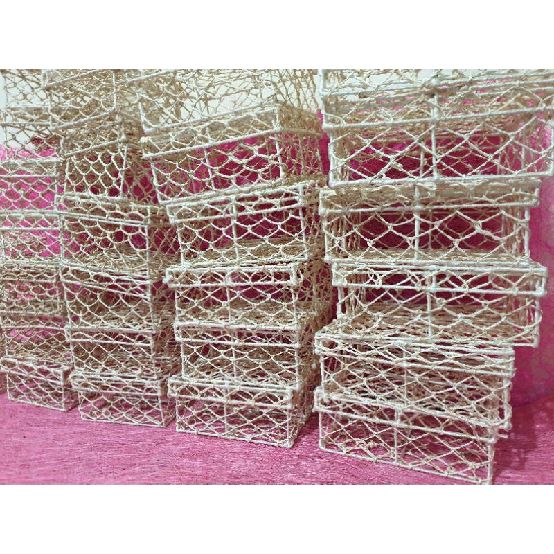 abaca box 6X6X3 only/giftor souvenir packaging | Shopee Philippines