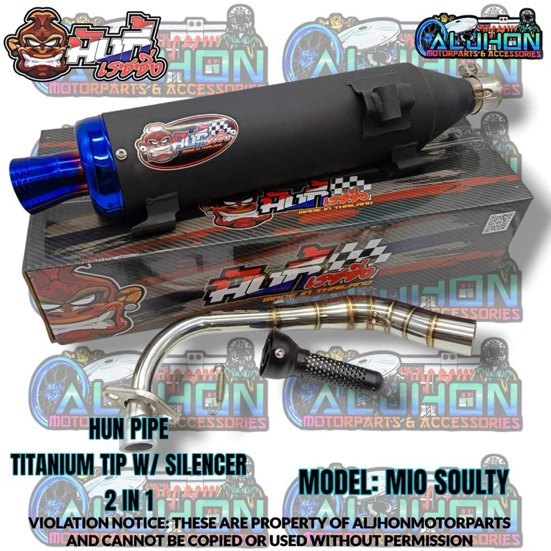 Hun Pipe for Mio Soulty (2in1 with silencer) | Shopee Philippines