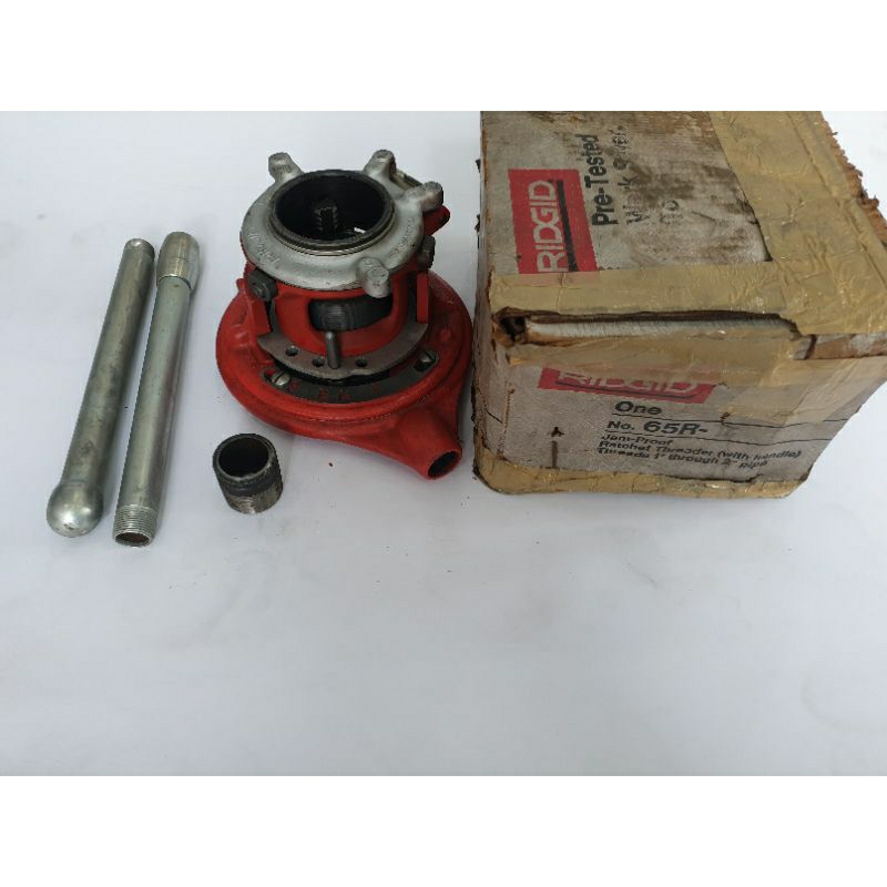 RIDGID GEARED THREADER ; RATCHET THREATHER WITH HANDLE(1/2 to 2") pipe ...