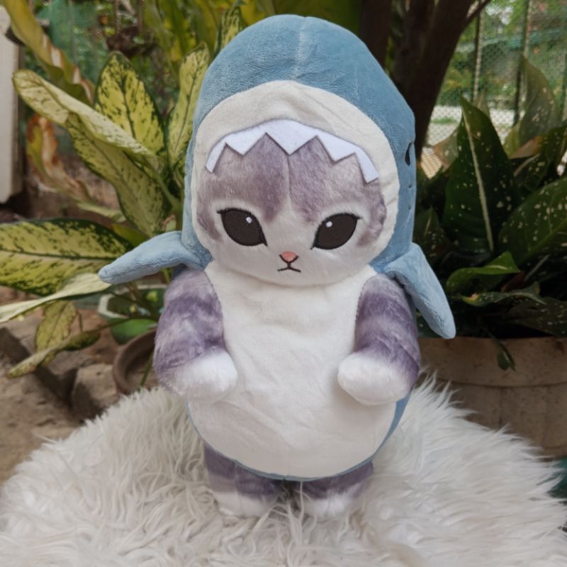 MOFUSAND Samenyan Shark Cat Plush Doll | Shopee Philippines