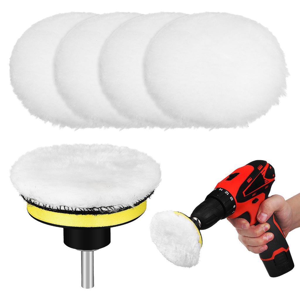 Artificial Wool Polisher Polishing Wheel Buffing Clean Waxing Pad 2 3 4 ...