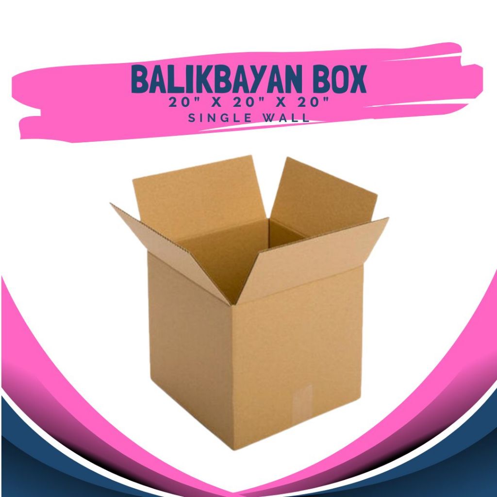 Balikbayan Box Single Wall (20x20x20'') | Shopee Philippines