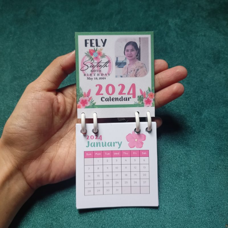 Customized Mini ref magnet Calendar 2024 | Shopee Philippines