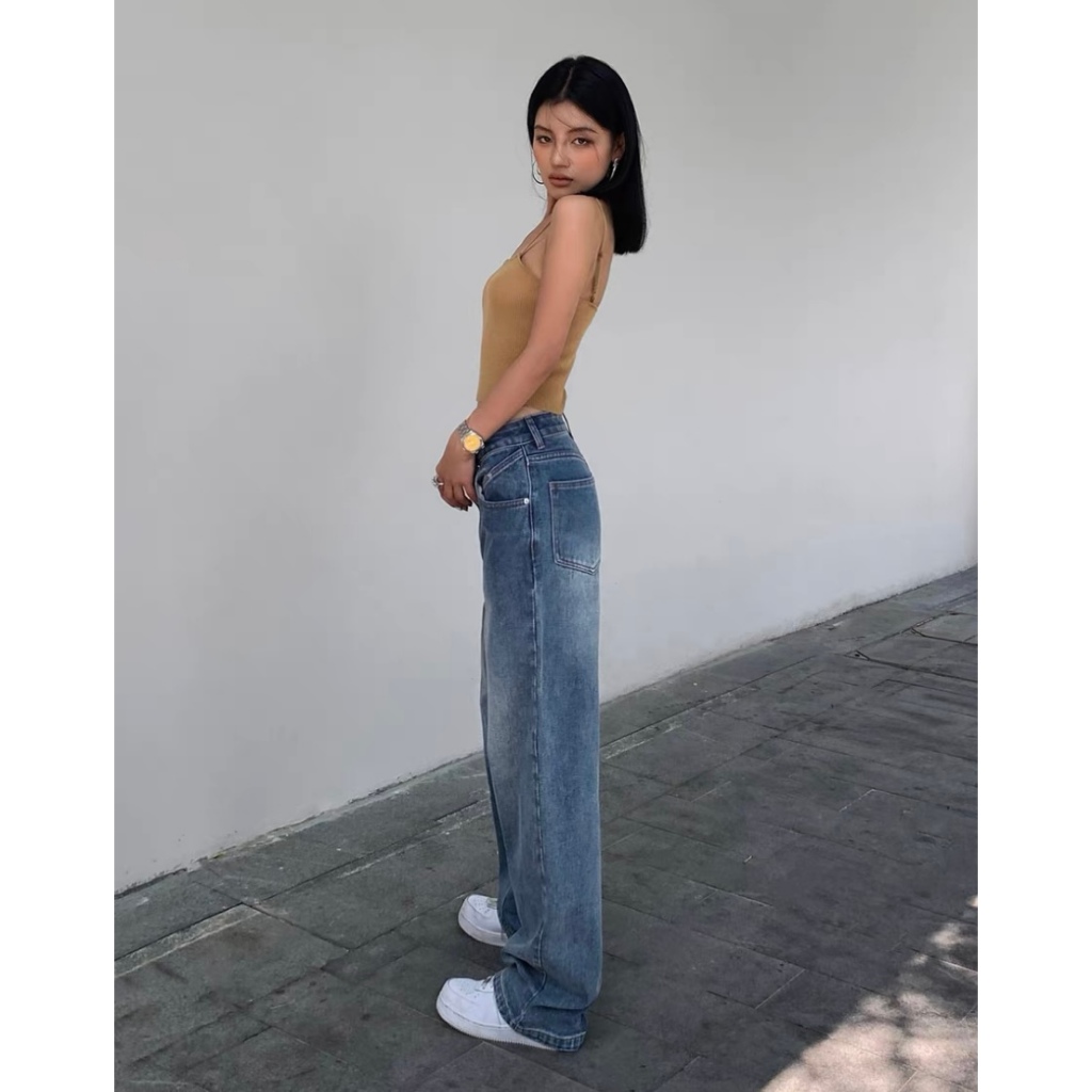 Baggy Jeans Swagger Style Denim Maong Pants for Women Dancer Hiphop ...