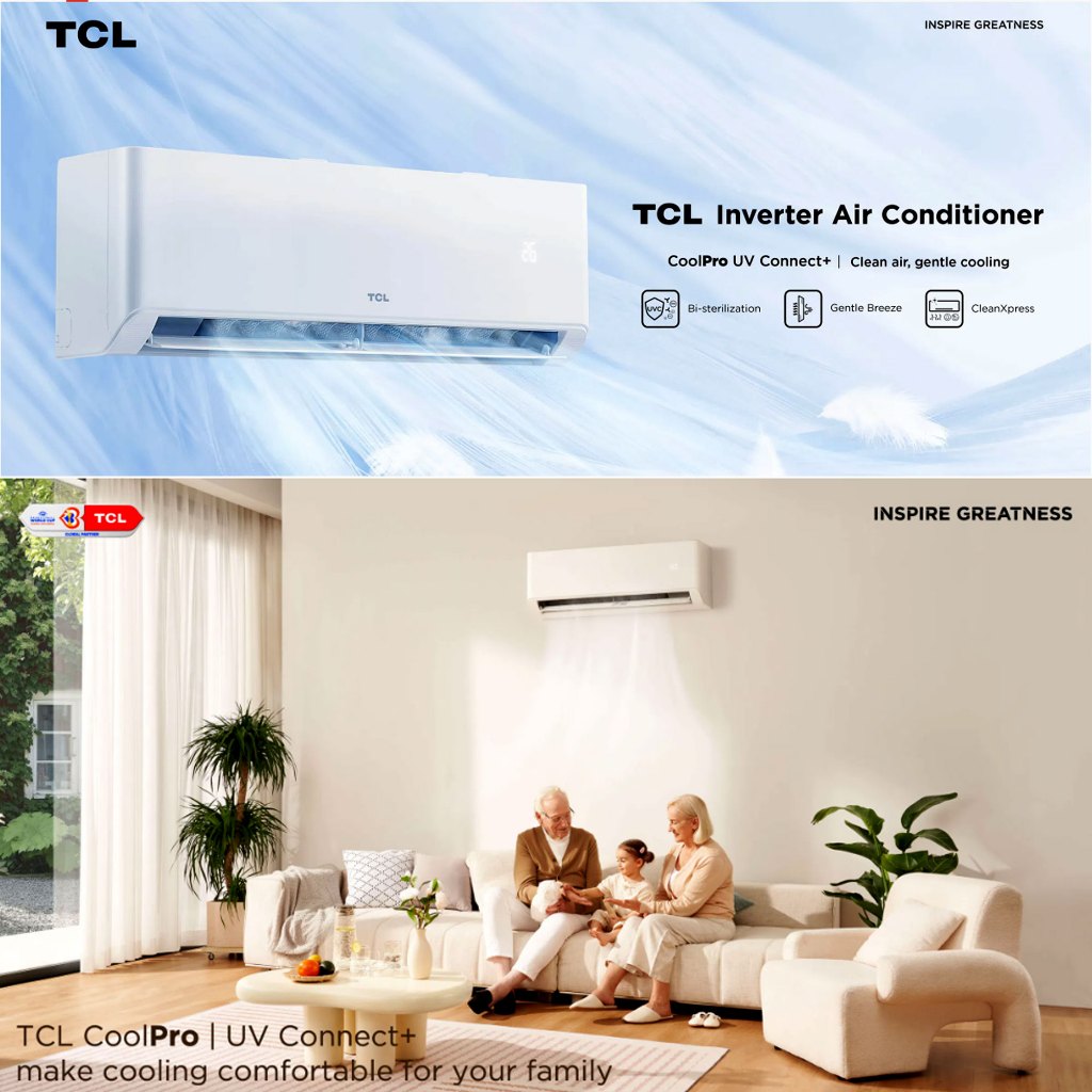 TCL SPLIT TYPE INVERTER AIRCON TAC-10CSD/MEI2 - 1.0 HP | Shopee Philippines