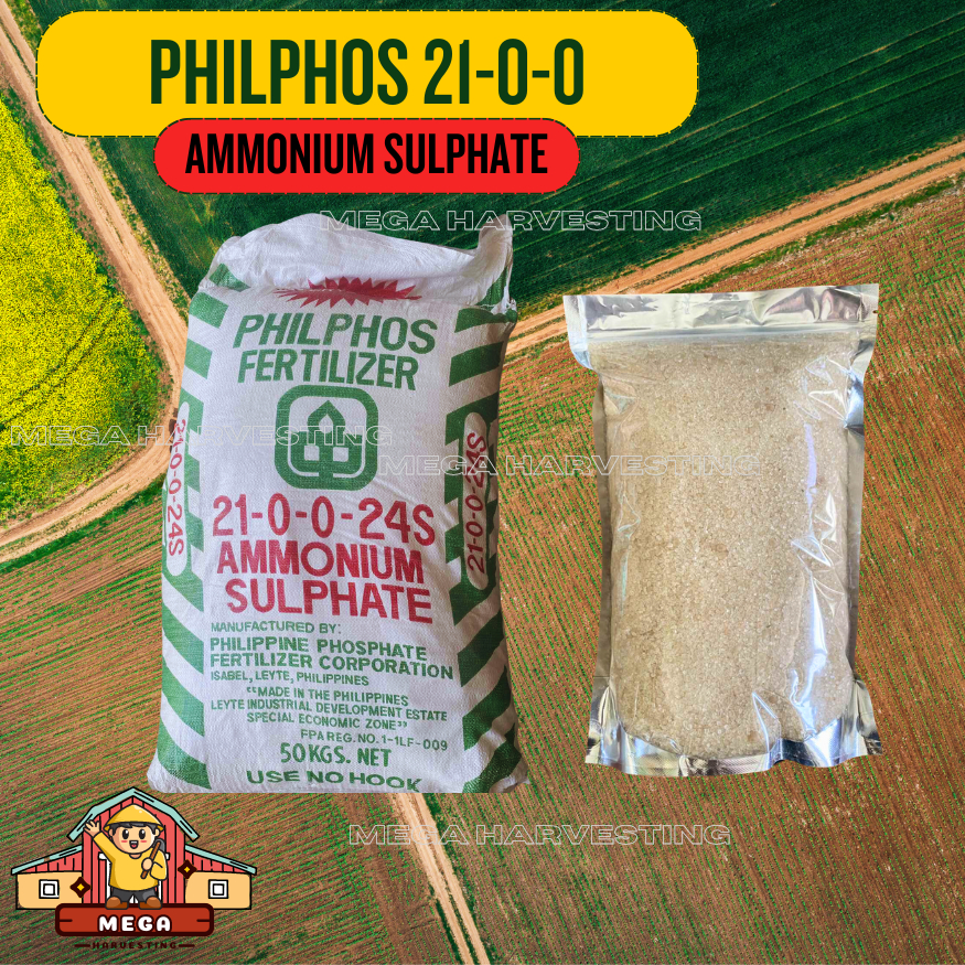 AMMONIUM SULFATE 21-0-0 -24S PHILPHOS( 1KG)| MEGA HARVESTING | Shopee ...