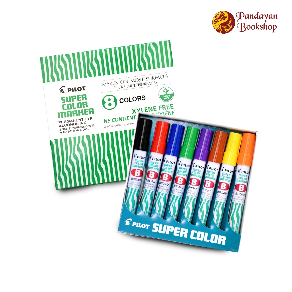 Pilot Super Color Permanent Marker Set of 8 | Shopee Philippines