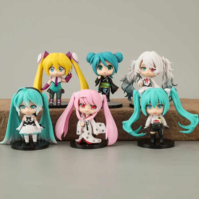 FIGURE SET HATSUNE MIKU SET C 6IN1 (10cm) | Shopee Philippines