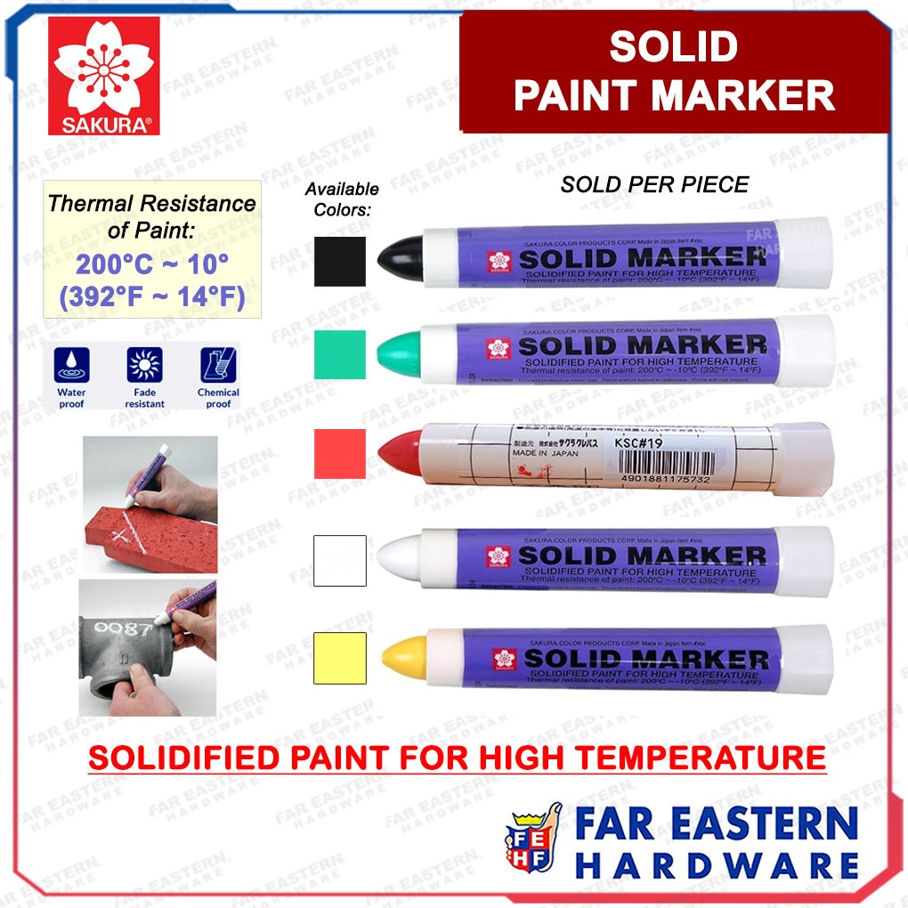 SAKURA Solid Paint Marker Paint for High Temperature / Heat Resitance ...