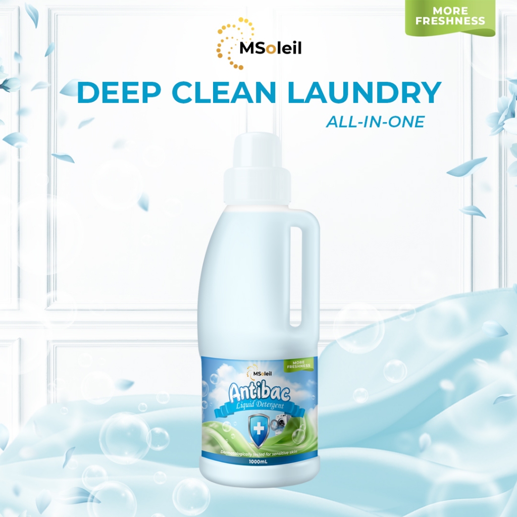 MSoliel Liquid Laundry Detergent 1000ML (Antibac ) | Shopee Philippines